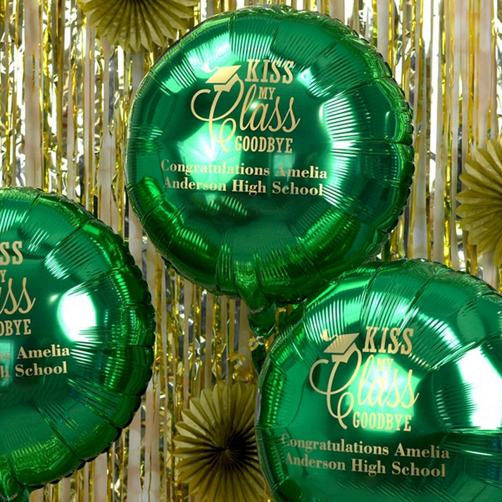 Personalized Graduation Balloons | 18" Mylar in 27 Colors