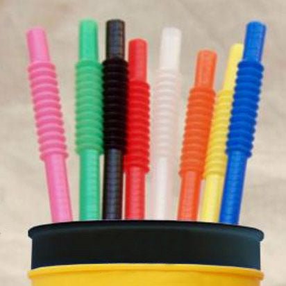12 Inch Long Reusable Bendable Plastic Stadium Cup Straws